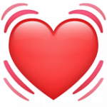 Arti Emoji 💓 Hati Berdetak (Beating Heart) - Emojipedia Indonesia