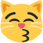 Arti Emoji 😽 Kucing Mencium (Kissing Cat) - Emojipedia Indonesia