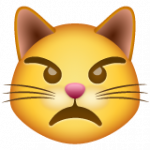 Arti Emoji 😾 Kucing Merengus (Pouting Cat) - Emojipedia Indonesia