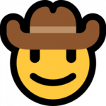 Arti Emoji 🤠 Wajah dengan Topi Koboi (Cowboy Hat Face) - Emojipedia ...