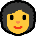 Arti Emoji 👩‍🦱 Wanita Berambut Keriting (Woman: Curly Hair ...