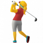 √ Arti Emoji 🏌️‍♀️ Wanita Bermain Golf (Woman Golfing) - Emojipedia