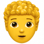 Arti Emoji 🧑‍🦱 Orang Berambut Keriting (Person: Curly Hair ...