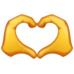 Arti Emoji 🫶 Tangan Membentuk Hati